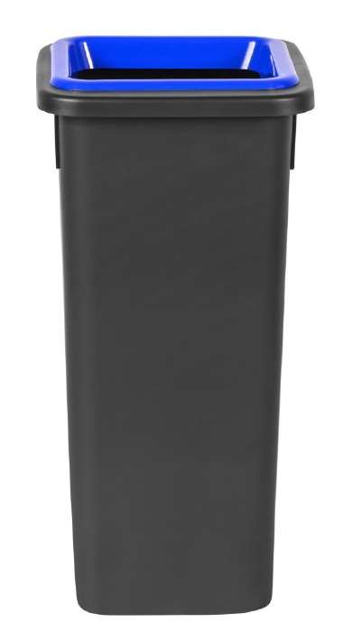 POUBELLE ECOGREEN 70L NOIRE INSERT BLEU FIT